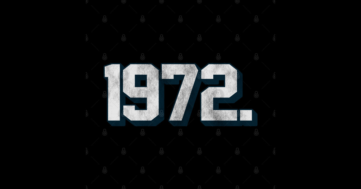 1972 // Years Vintage Retro Logo Style - 1972 - Sticker | TeePublic