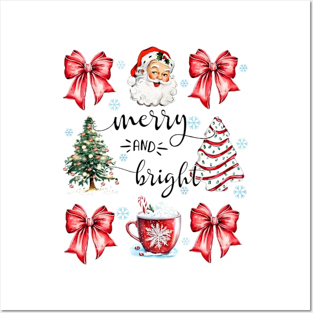 Bow Christmas, Santa Hot Cocoa Candy Cane Xmas Tree Cake - Merry ...