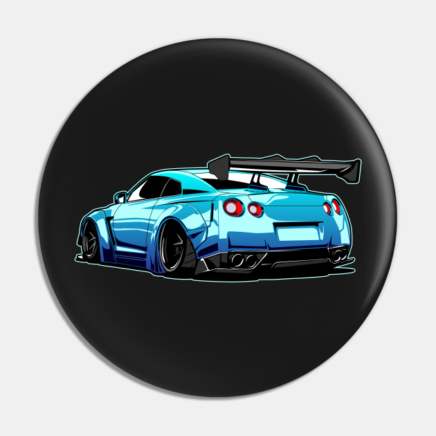 R35 gtr godzilla jdm vector art - Nissan - Pin | TeePublic