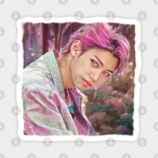 K-Pop Stray Kids Felix Fan Art - Kpop Merch - Magnet | TeePublic