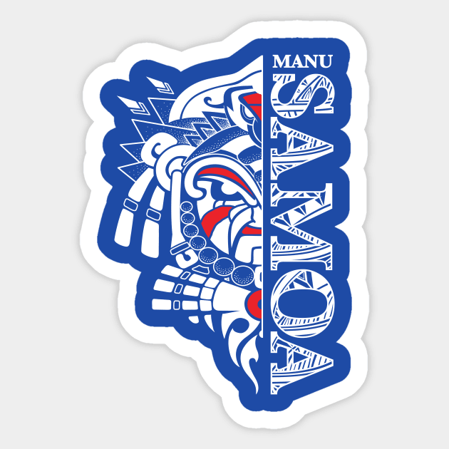 Manu Samoa Rugby Samoan Tattoo Mask - Rugby Union - Sticker | TeePublic
