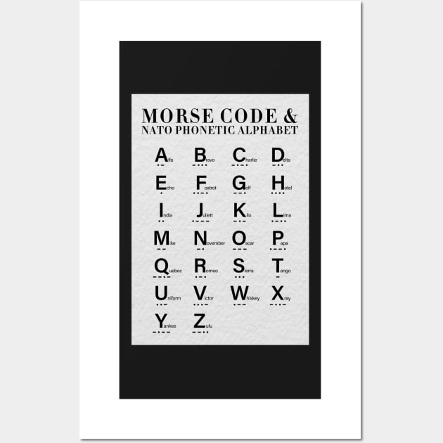 Morse Code - Morse Code - Posters and Art Prints | TeePublic