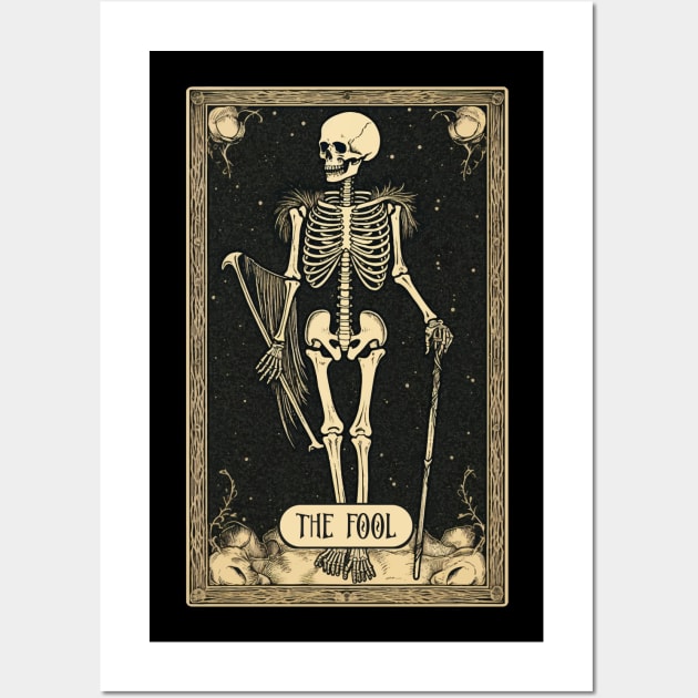 The Fool Skeleton Tarot Card - The Fool - Posters and Art Prints ...