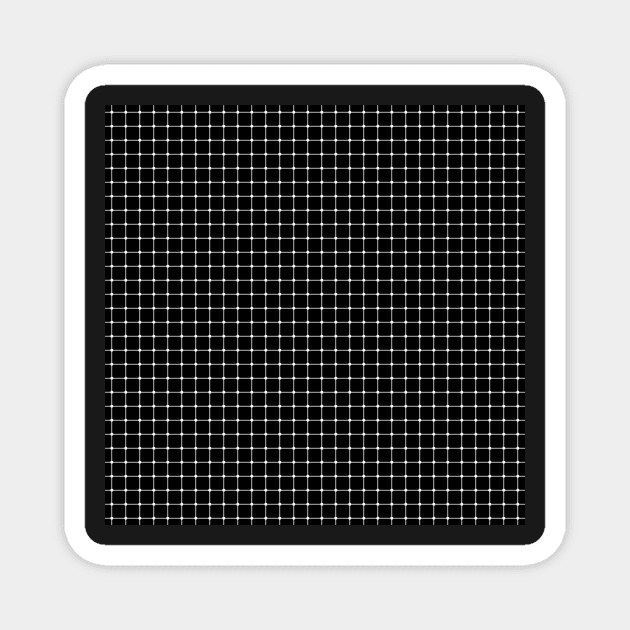 Black and White Dot Optical Illusion Grid - Optical Illusion - Magnet ...