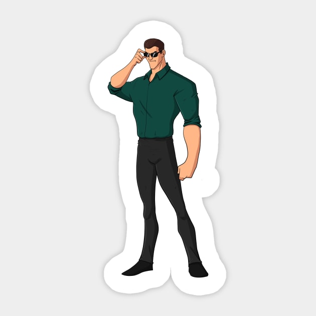Johnny Cage - Johnny Cage - Sticker | TeePublic