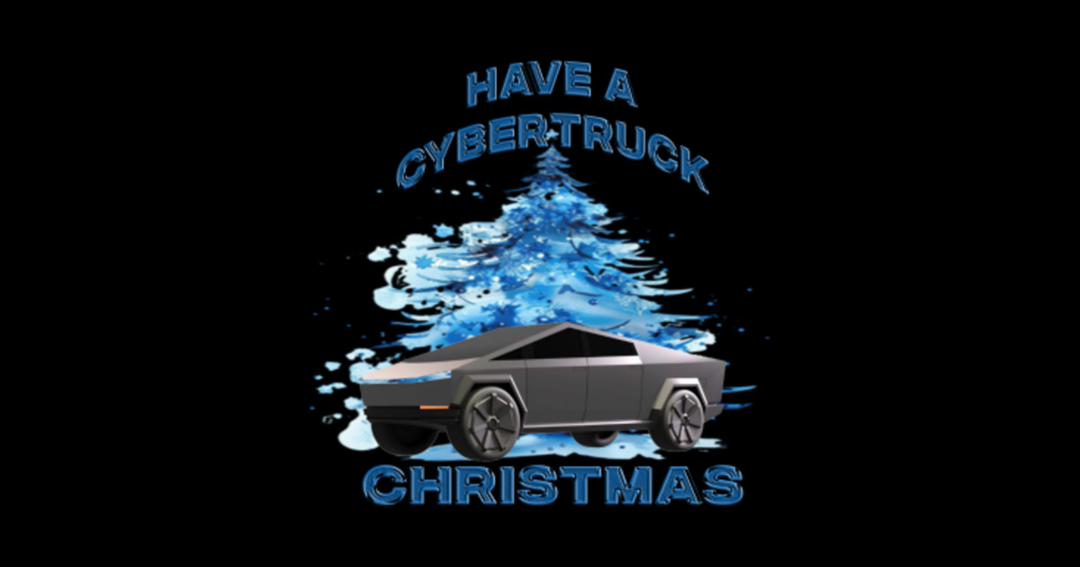 Cybertruck Christmas - Cybertruck - Sticker | TeePublic