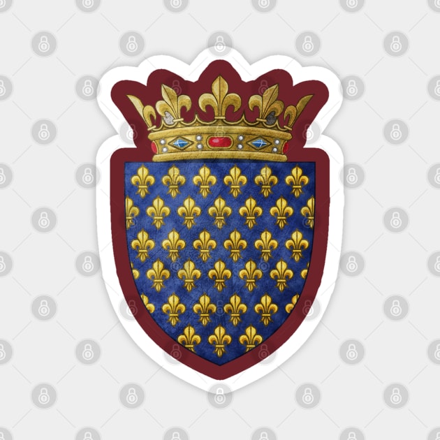 Saint Louis IX Coat-of-arms - Saint Louis - Magnet | TeePublic