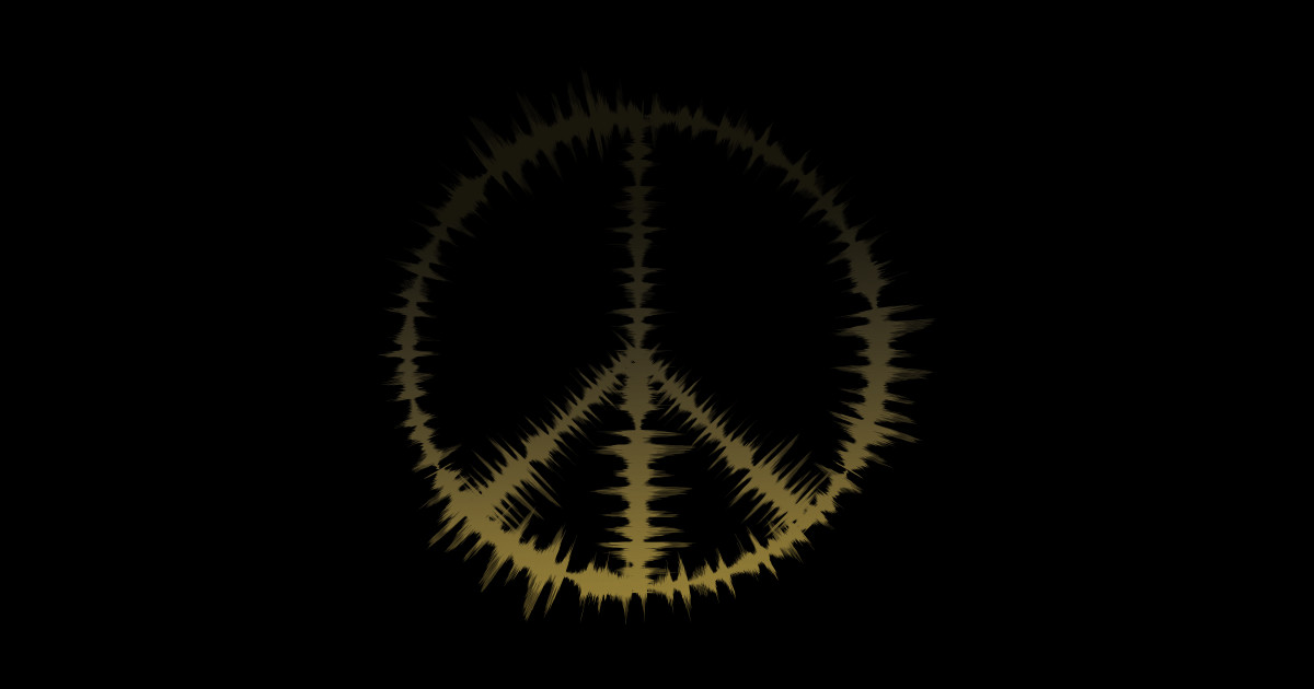 Peace Sign | Sound Wave Equalizer Yellow - Peace And Love Best Design ...