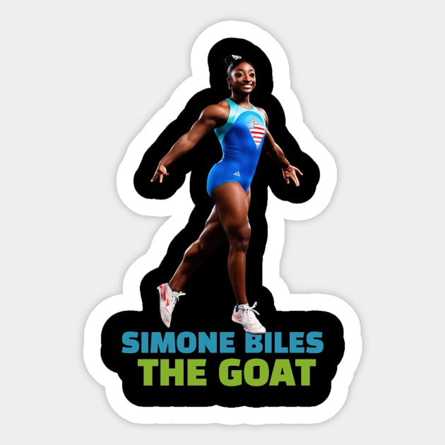 Simone Biles the goat - Simone Biles - Sticker | TeePublic