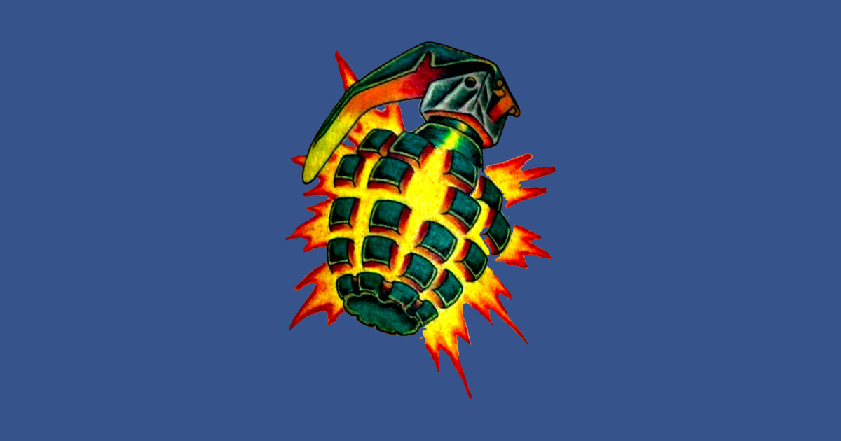 Exploding Hand Grenade - Duck - T-Shirt | TeePublic