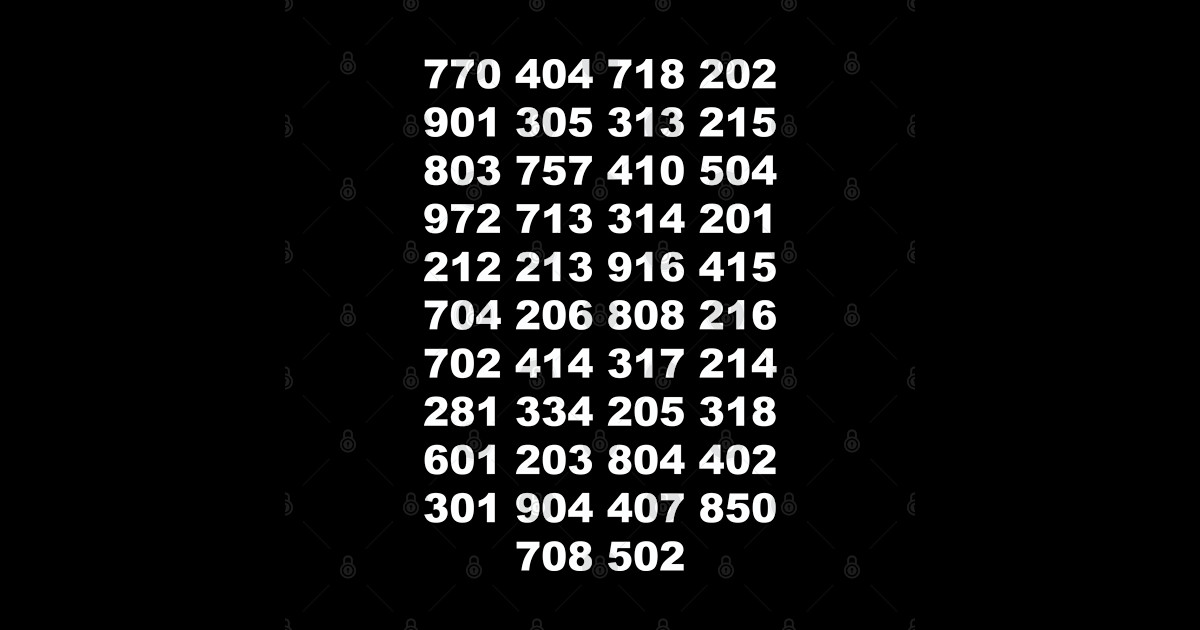 Area Codes - Ludacris - Sticker | TeePublic