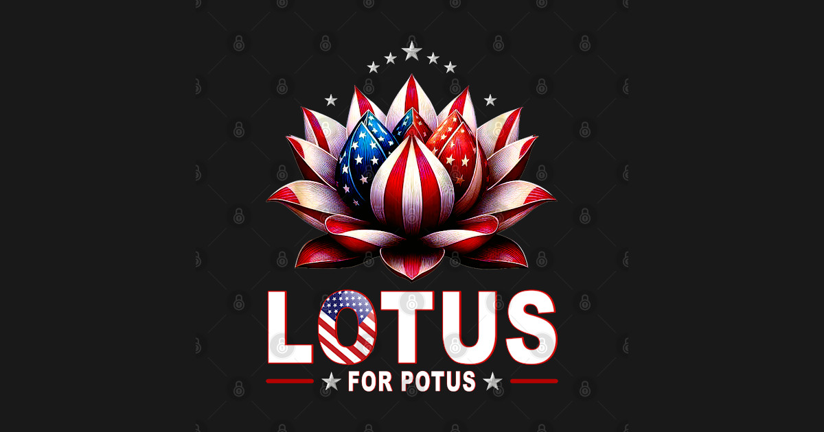 Kamala Harris 2024 Lotus For Potus Trending President - Lotus For Potus ...