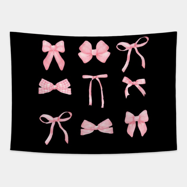 Cute Pink Bows Collection for Girly Style - Pink Bows - Tapestry ...