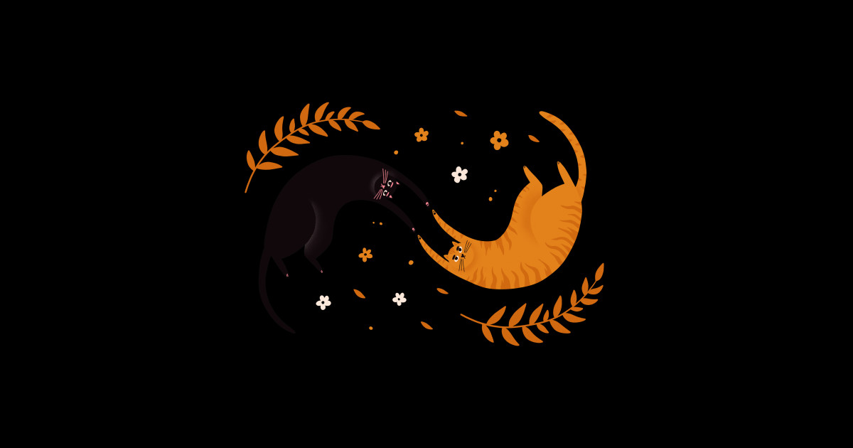 Cute Cats, Groovy, funky cat, Summer Vibe Illustration - Cute Cats ...