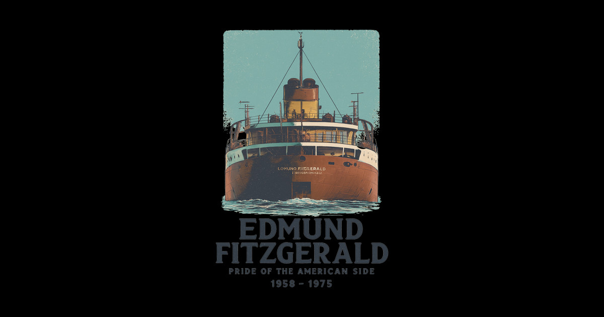 Edmund-Fitzgerald - Edmund Fitzgerald - Sticker | TeePublic