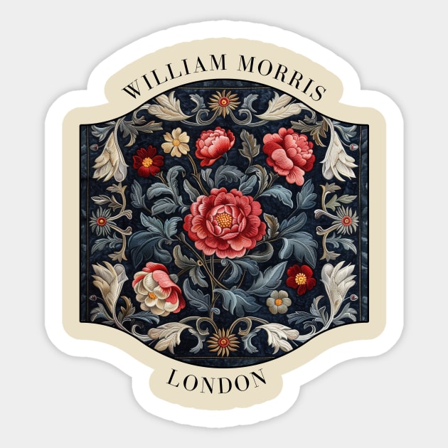 William Morris "Rustic Floral Tapestry" - William Morris - Sticker ...