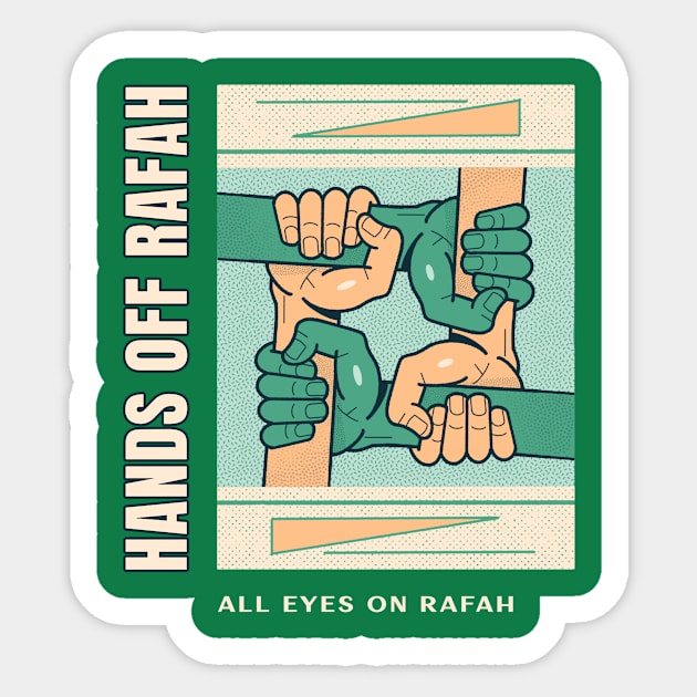 All Eyes on Rafah - Free Palestine - Sticker | TeePublic