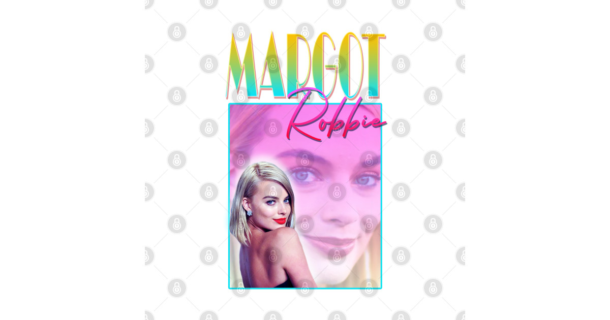 Margot Robbie Retro Design - Margot Robbie Retro - T-Shirt | TeePublic