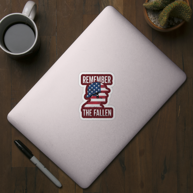 Memorial Day Remember the Fallen Soldier - Memorial Day - Sticker ...