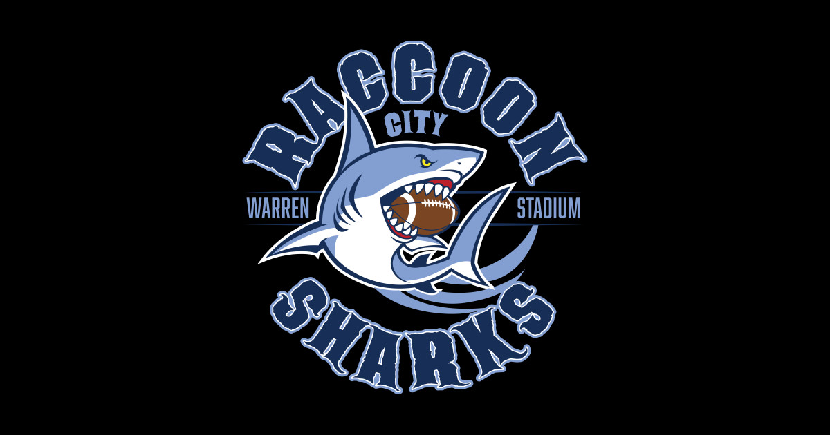 Raccoon Sharks - Resident Evil - Sticker | TeePublic