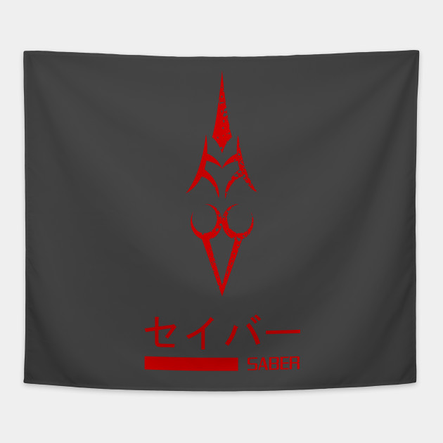 Saber Command Seal Anime Tapestry Teepublic