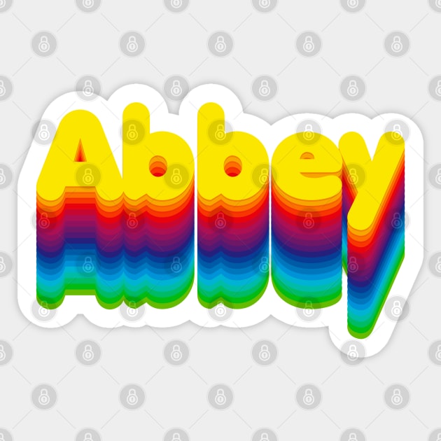 Rainbow Layers Abbey Name Label - Rainbow Layers Abbey Name Label ...