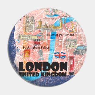 London City Centre Map Pins and Buttons for Sale | TeePublic