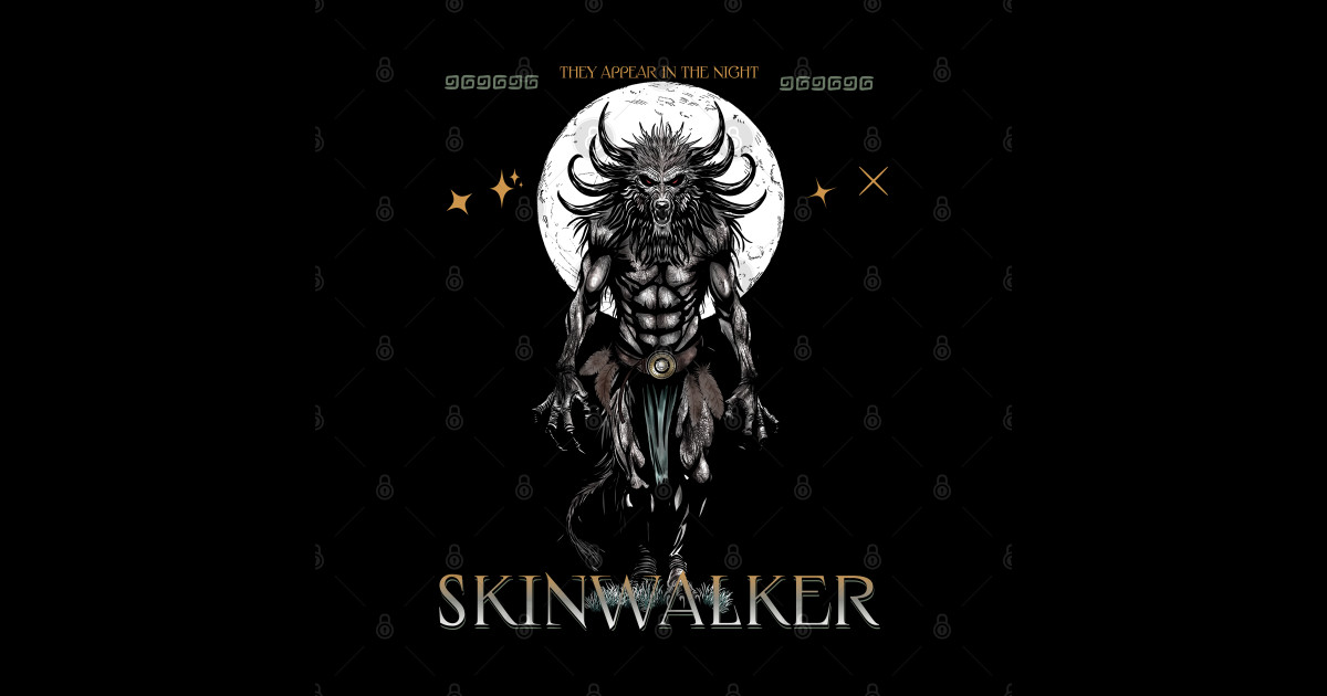 Path of the Skinwalker Illustration - Skinwalker - Sticker | TeePublic