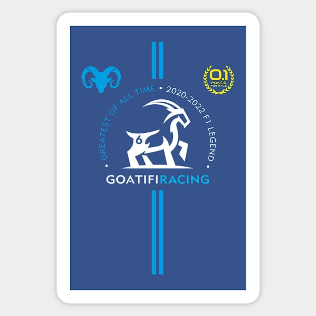 GOATIFI concepto F1 - Formula 1 - Sticker | TeePublic