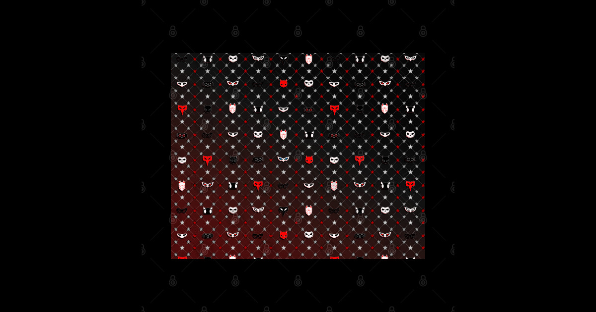 Persona 5 Pattern - Persona 5 - Sticker | TeePublic