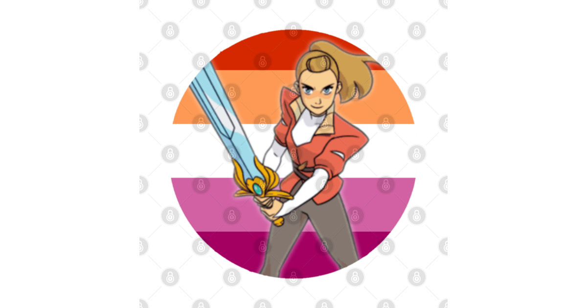 Adora She-Ra Lesbian Flag SPOP - Shera - T-Shirt | TeePublic
