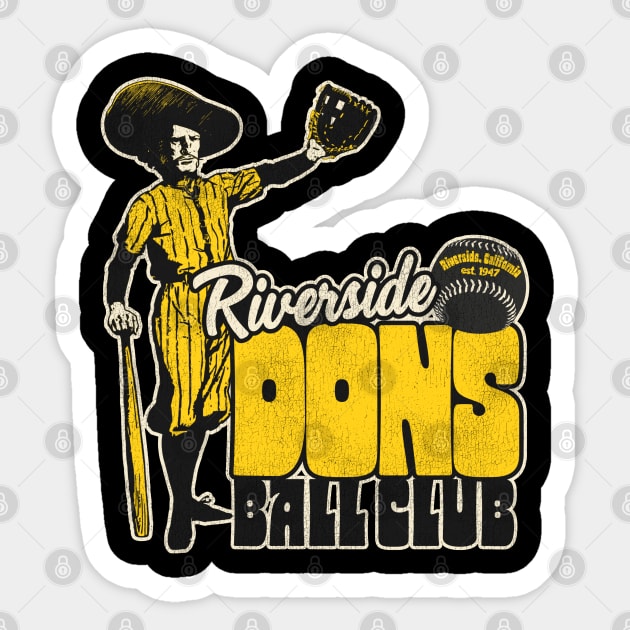 Defunct Riverside Dons Baseball Team - Baseball - Sticker | TeePublic