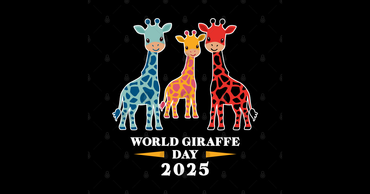 World Giraffe Day 2025 - World Giraffe Day - Posters and Art Prints | TeePublic