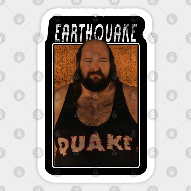 Vintage Wwe Earthquake - Earthquake - Sticker | TeePublic