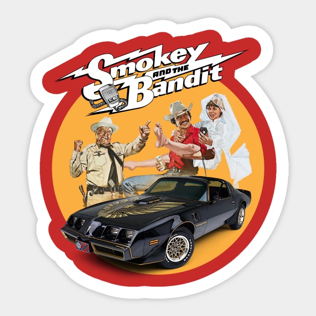 Smokey and the Bandit - Smokey And The Bandit - Sticker | TeePublic