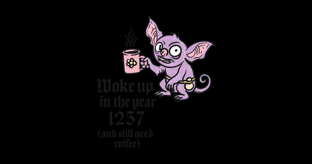 Medieval Caffeine Homunculus - Coffee - Sticker | TeePublic