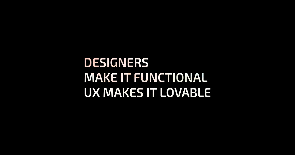UX makes it lovable | For UI/UX designer - Ui Ux - Sticker | TeePublic
