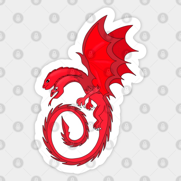 medieval two headed dragon