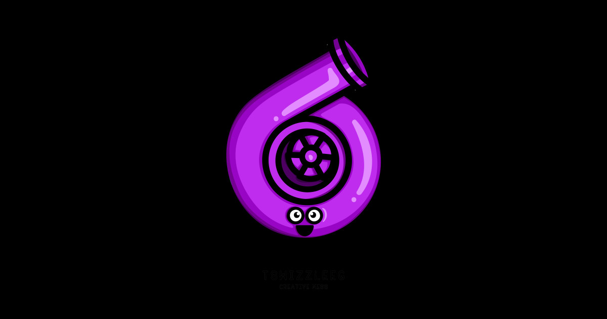 Cutest Turbo - Purple - Turbo - Sticker | TeePublic