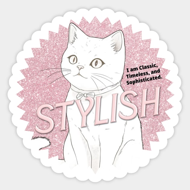 The Purrfect Catwalk Queen - Cat Lover Gifts - Sticker | TeePublic