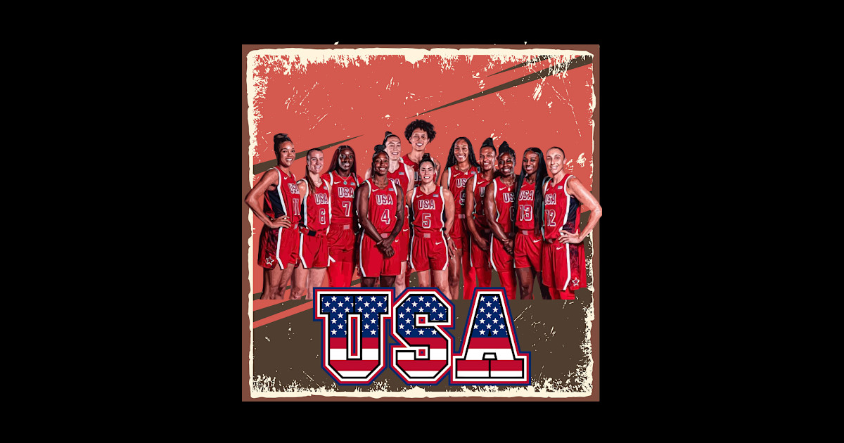 Usa Dream Team - Usa Dream Team Nba Basketball - Sticker | TeePublic