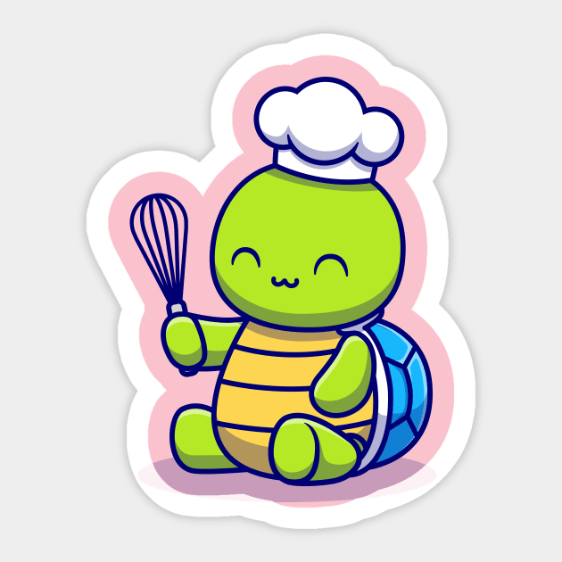 Cute Turtle Chef Cooking Cartoon - Cute Turtle Chef Cooking Cartoon ...