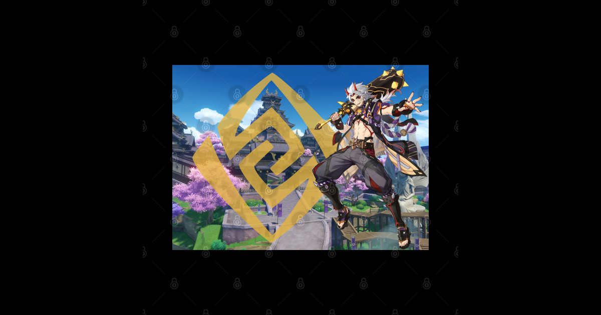 Arataki Itto - Genshin Impact - Arataki Itto - Sticker | TeePublic