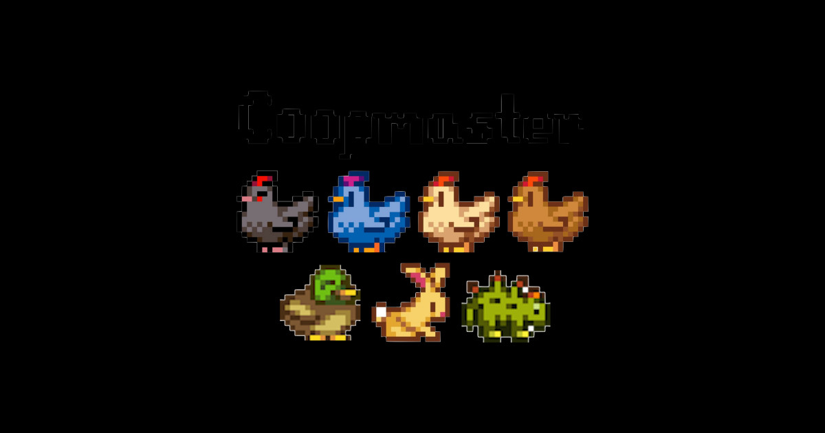 Stardew Valley Coopmaster Coop Animals - Sdv - Posters and Art Prints ...