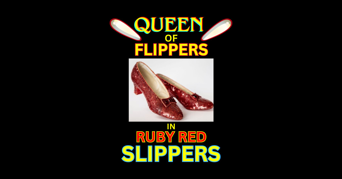 Queen of Flippers in Ruby Red Slippers - Pinball Wizard - Sticker ...