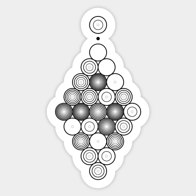 Visualisation of Pi to 25 decimal places - Pi - Sticker | TeePublic