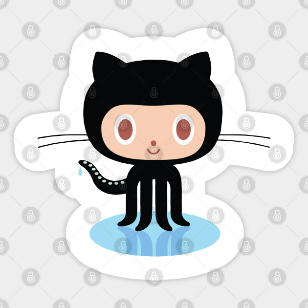 Github Octocat - Github - Sticker | TeePublic