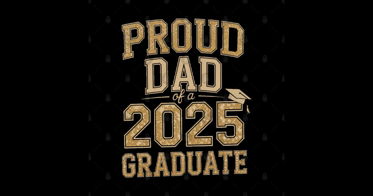 Graduate dad gold - Graduate Dad - Sticker | TeePublic