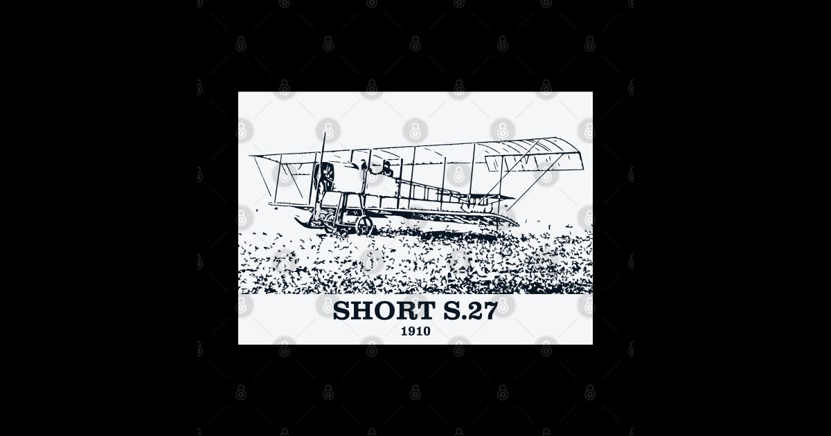 Short S.27 1910 Biplane - Short S27 - Sticker | TeePublic