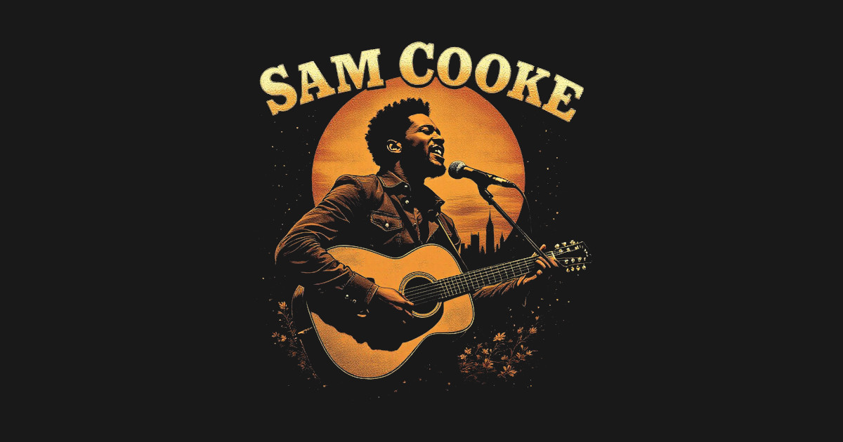 Vintage & Retro Style - Sam Cooke - Singer - T-Shirt | TeePublic